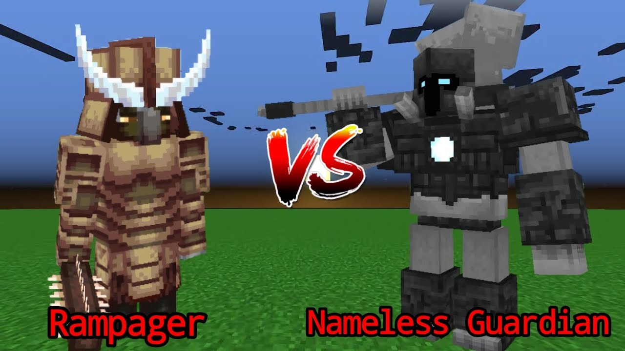 Rampager vs Nameless Guardian | Minecraft Mob Battle - YouTube