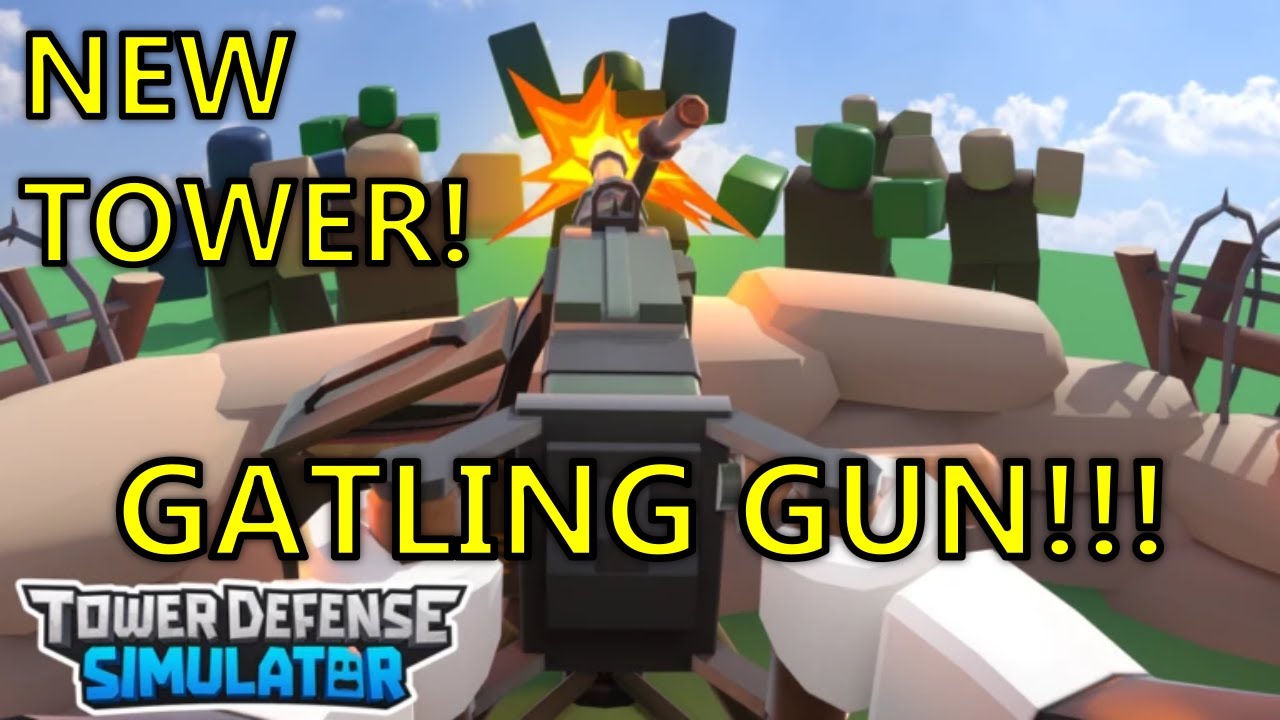 NEW GATLING GUN TOWER!!! First Usage (It's INCREDIBLE!!!) - Tower ...