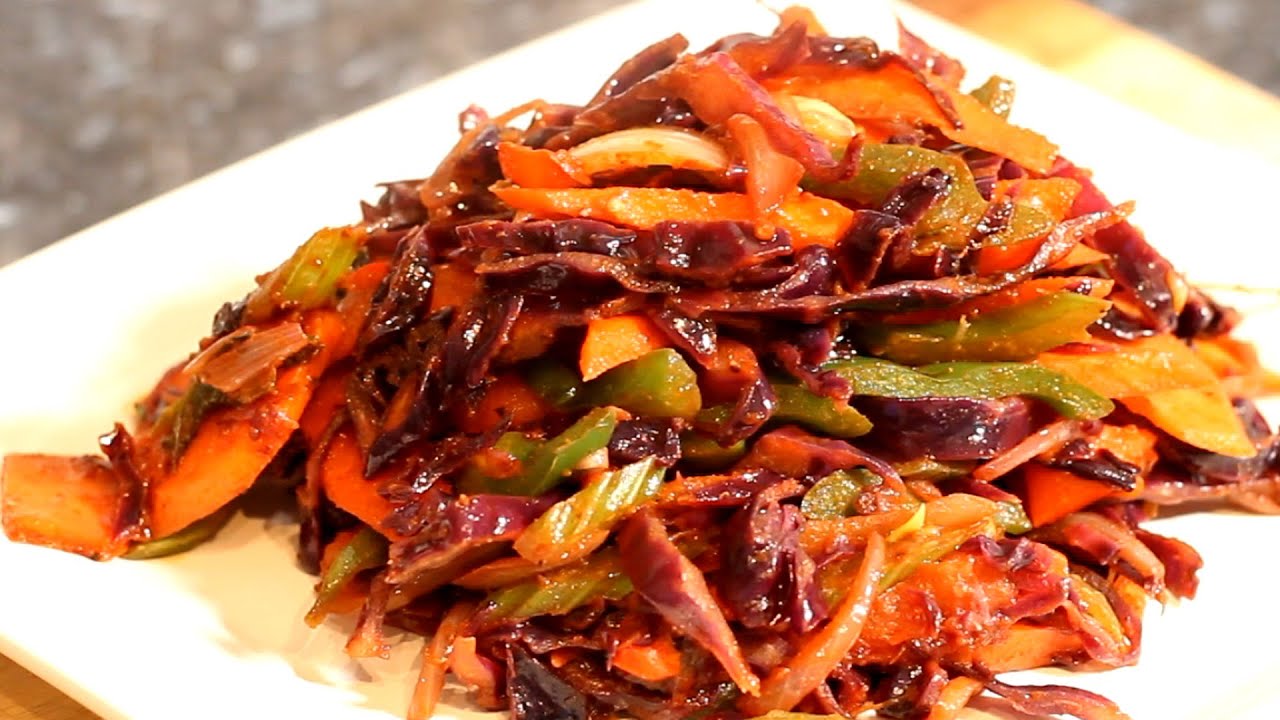 Meat Free Monday Fried Cabbage | Red Stir Fry Cabbage ...