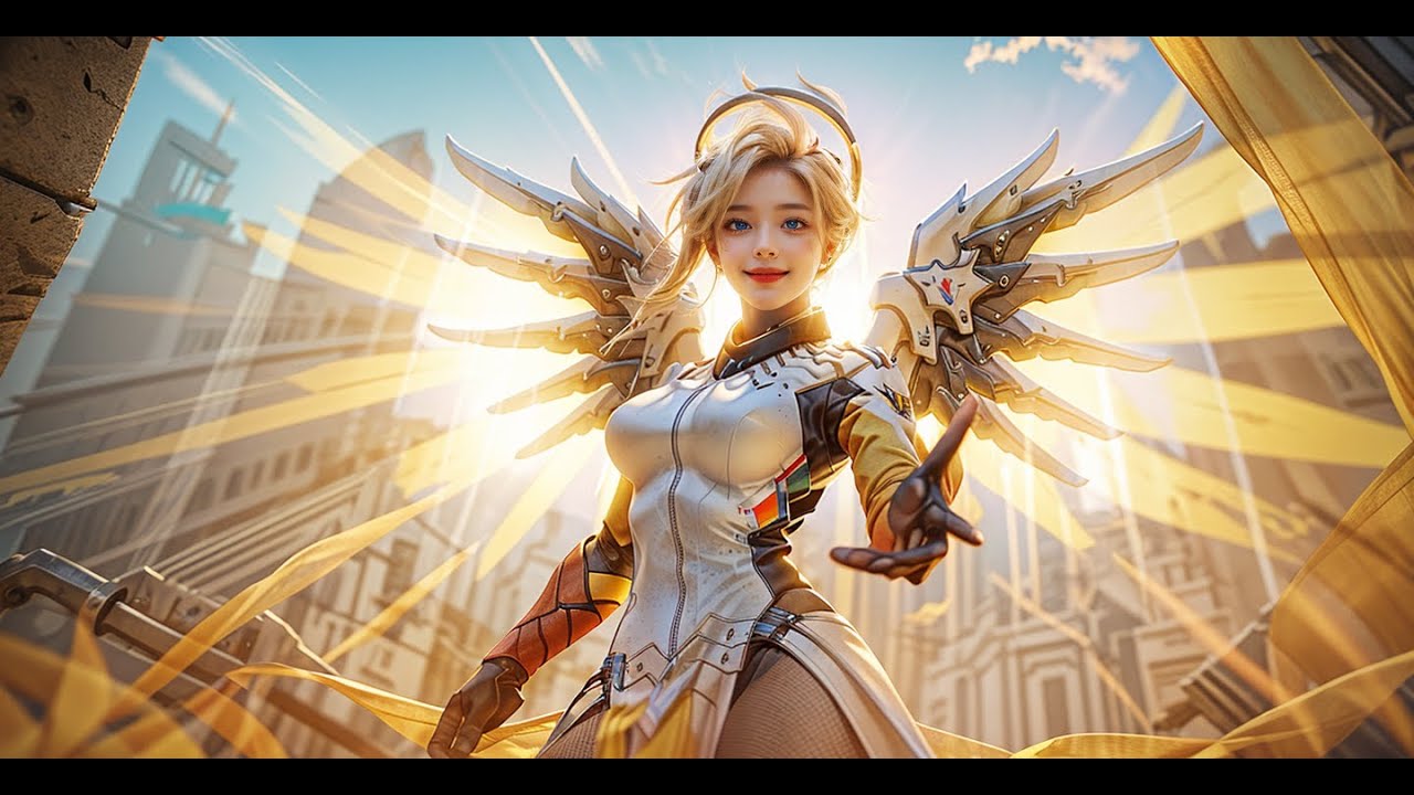 Mercy from Overwatch AI generated - YouTube