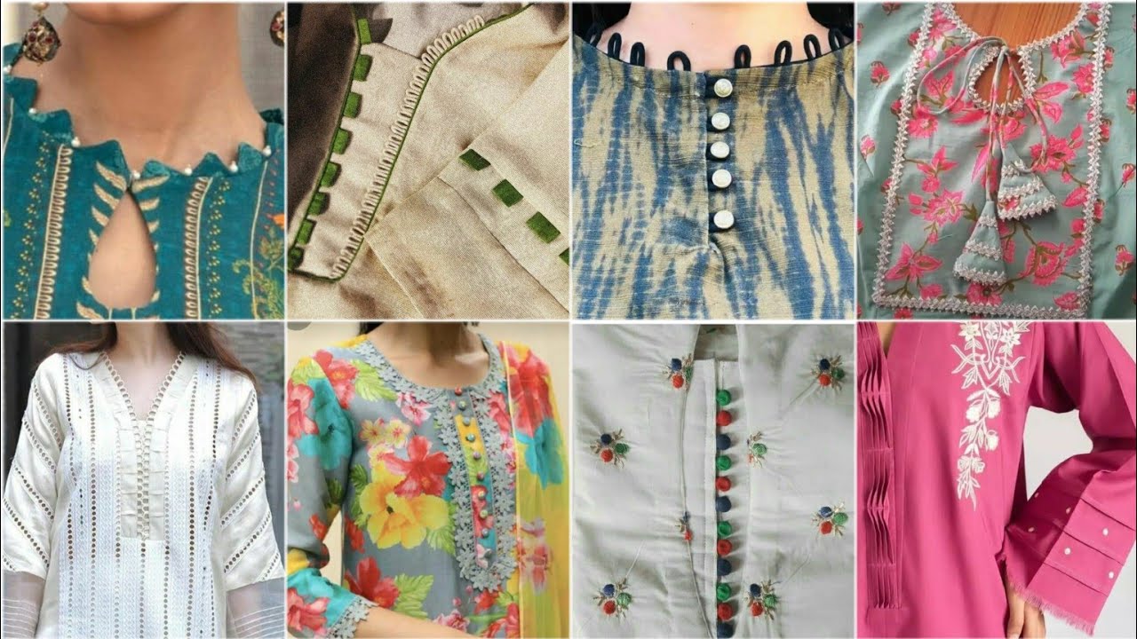 Beautiful neck design #trendandarts #neck design #dressdesign - YouTube