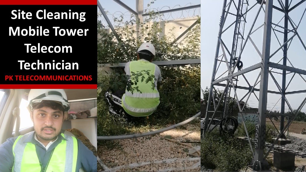 Site Cleaning for CPRI And RRU Power Cables Routing | Telecommunication ...