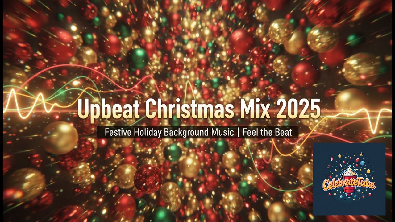 Upbeat Christmas Mix 2025 🎶 | Energetic Holiday Party Background Music ...