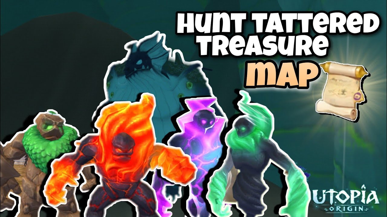 Utopia Origin: Hunt Tattered Treasure Map | Monster | DROP TMAP - YouTube