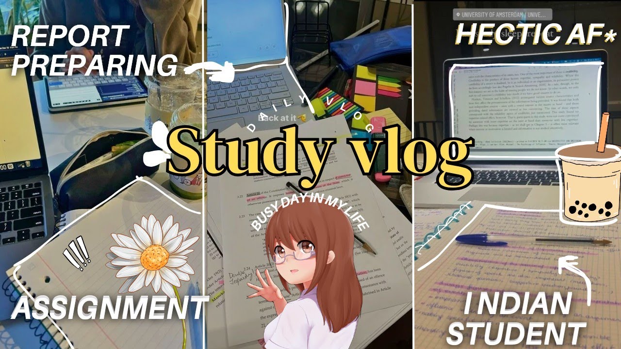 Study vlog | *Study with me📚*, prepare a report with me , assignment ...