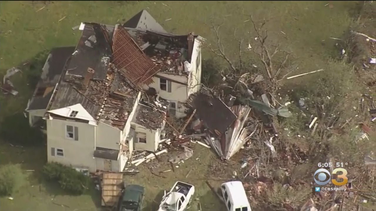 EF-2 Tornado Rips Homes To Shreds In Delaware - YouTube