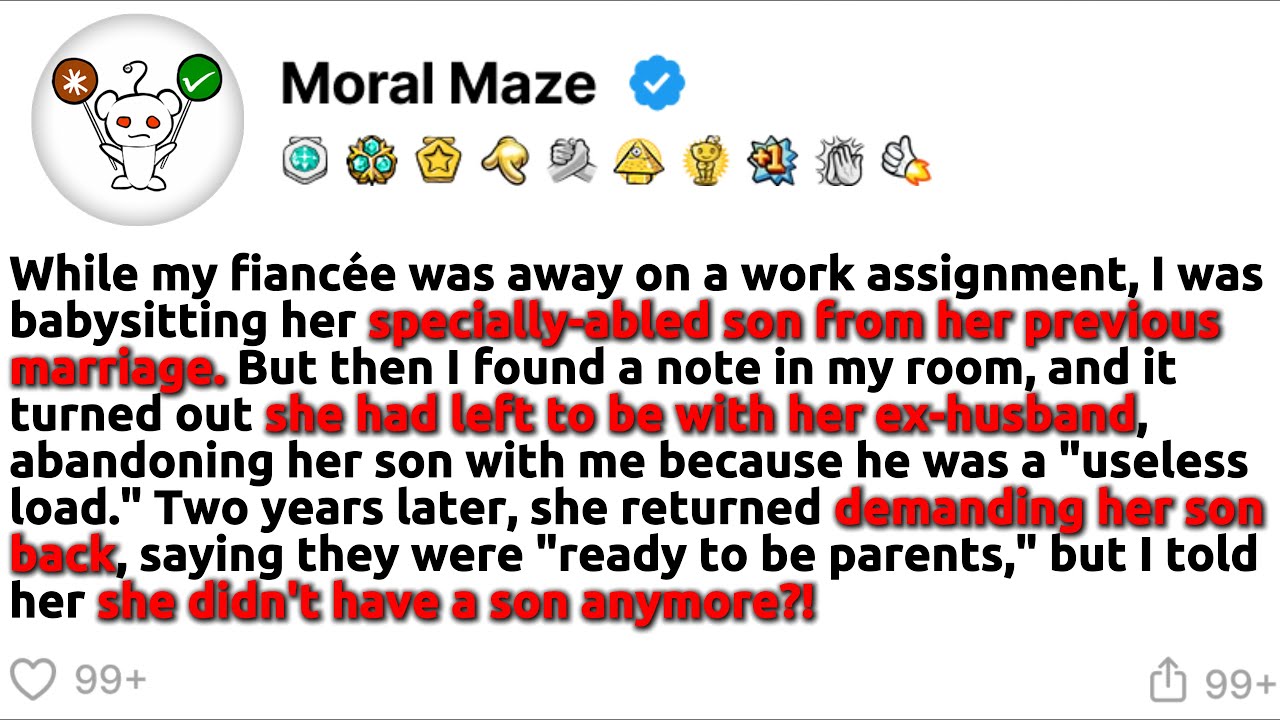 While my fiancée was away on a work assignment, I was babysitting her ...