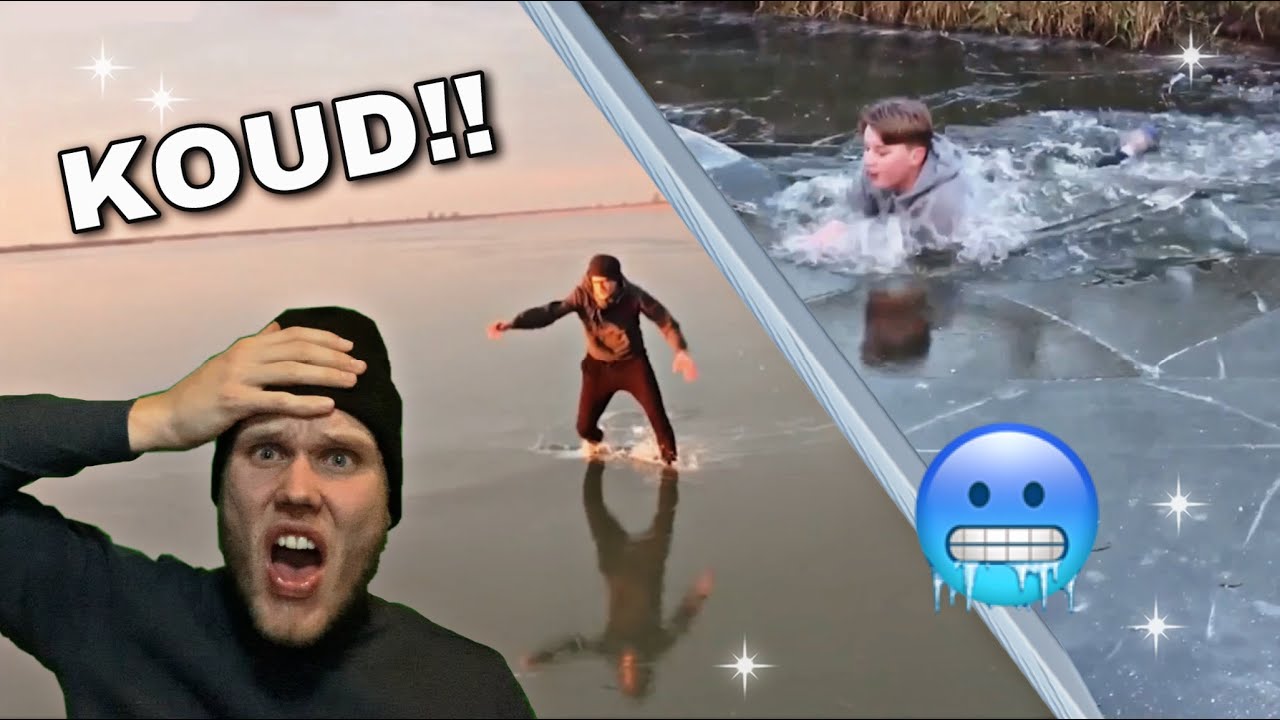 DOOR HET IJS ZAKKEN! - ICE FAILS - YouTube