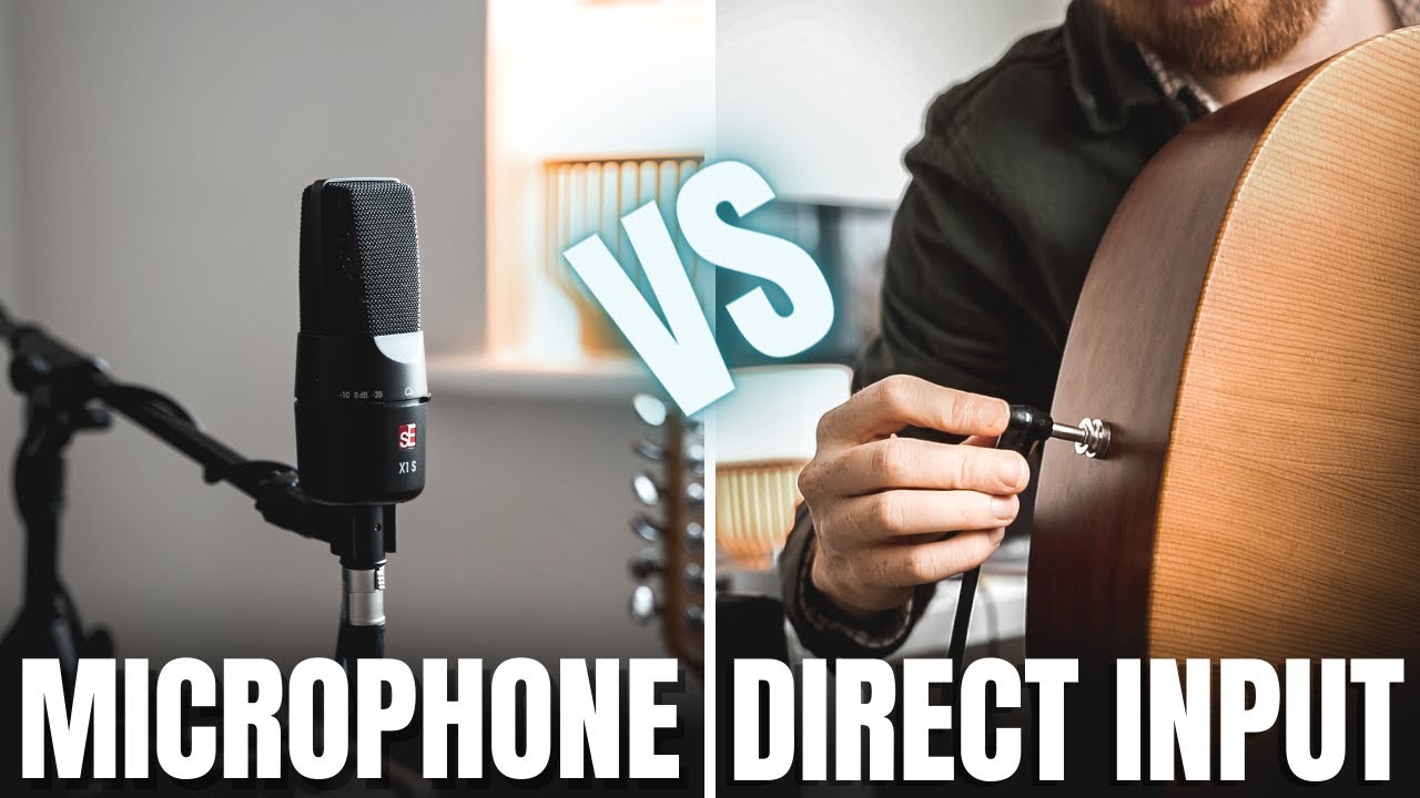 Tips for Recording Acoustic Guitar at Home || Direct Input vs Mic - YouTube