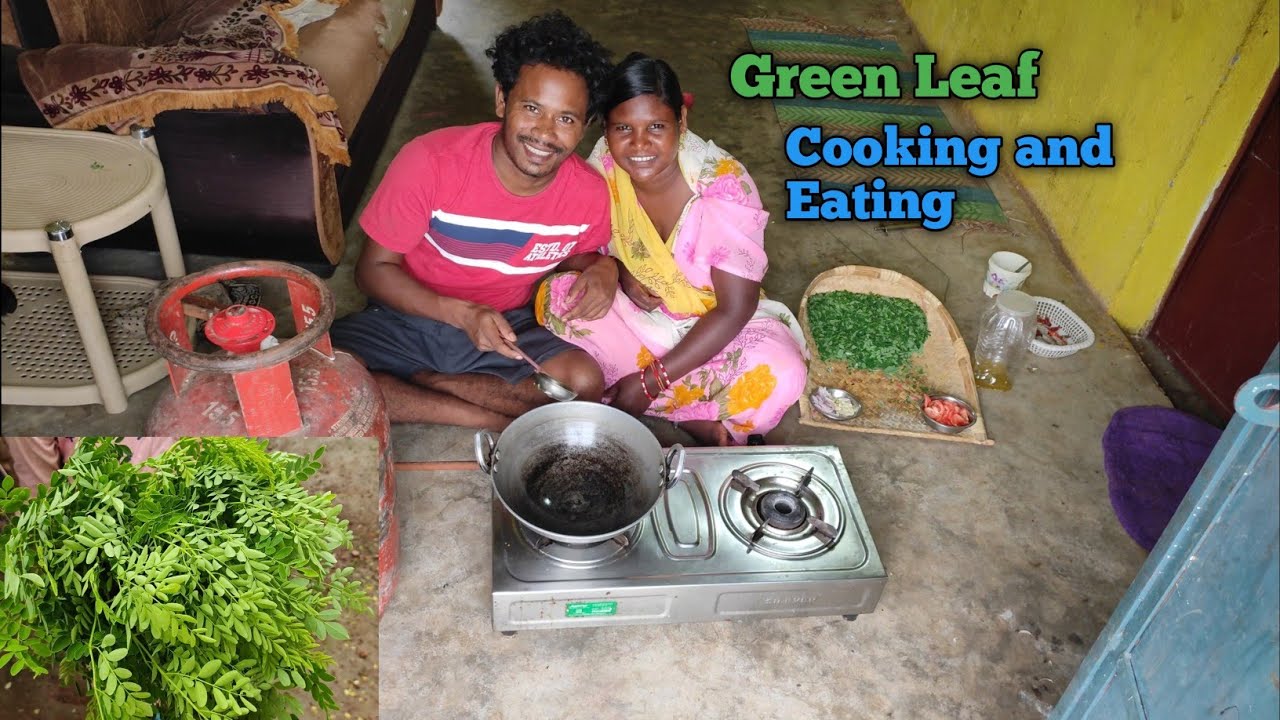 Green Leaf Cooking and Eating | Village lifestyle and food - YouTube