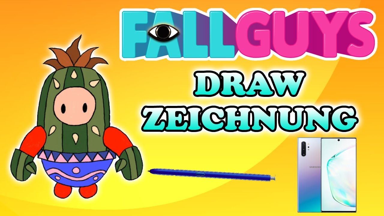 Fall Guys Zeichnung Drawing - YouTube