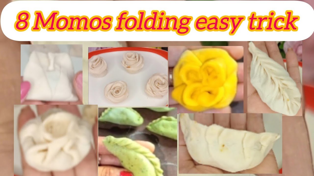Momos folding easy trick step by step | Momos folding techniques ...
