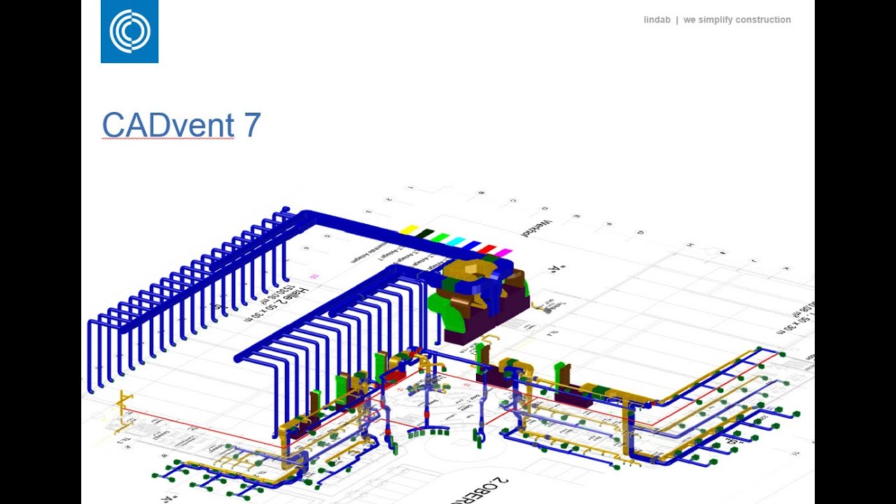 Lindab CADvent -3D Ventilation design, calculation and balancing - YouTube