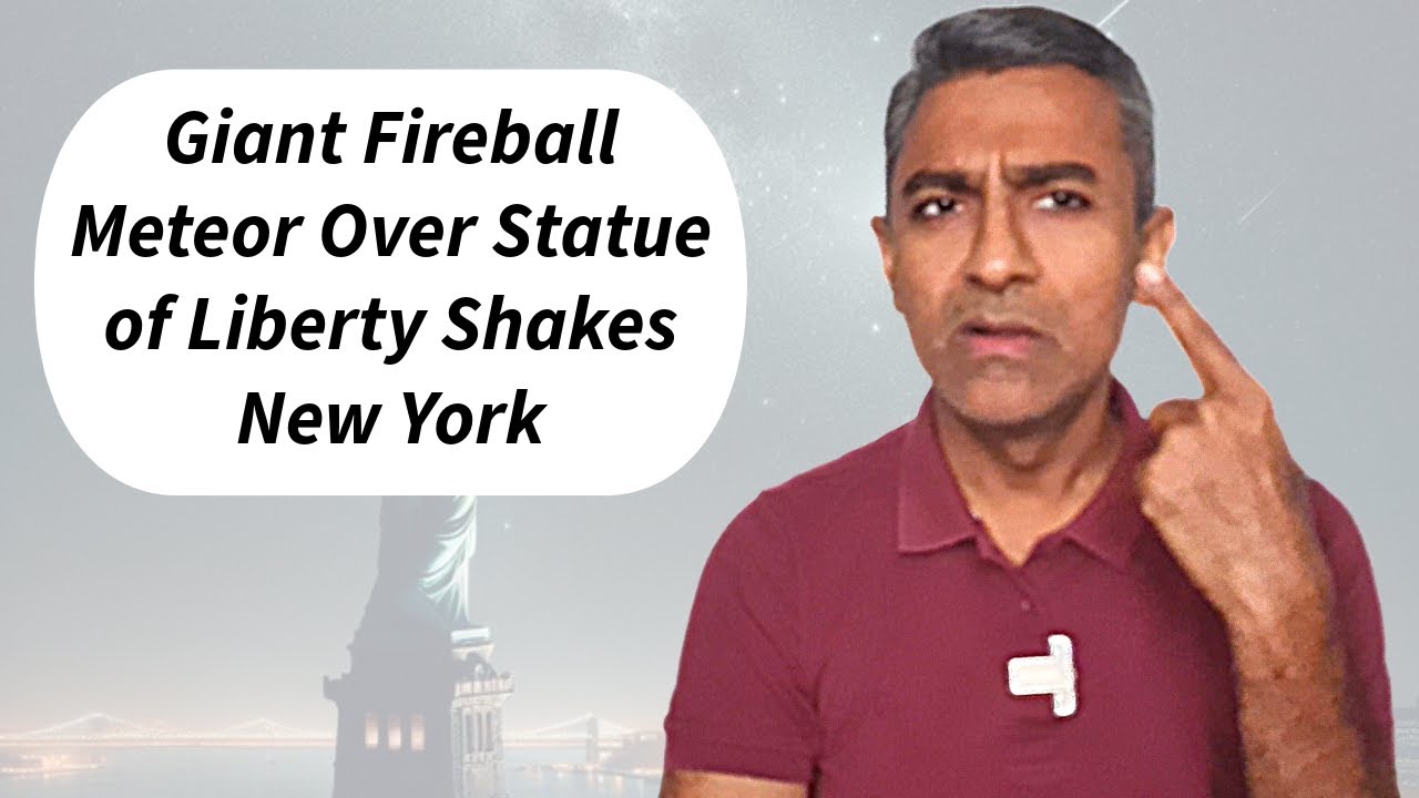 Giant Fireball Meteor Over Statue of Liberty Shakes New York - YouTube