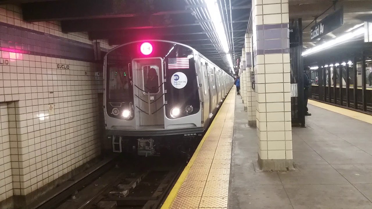 MTA R179 (C) Train Departing To The Layup - YouTube