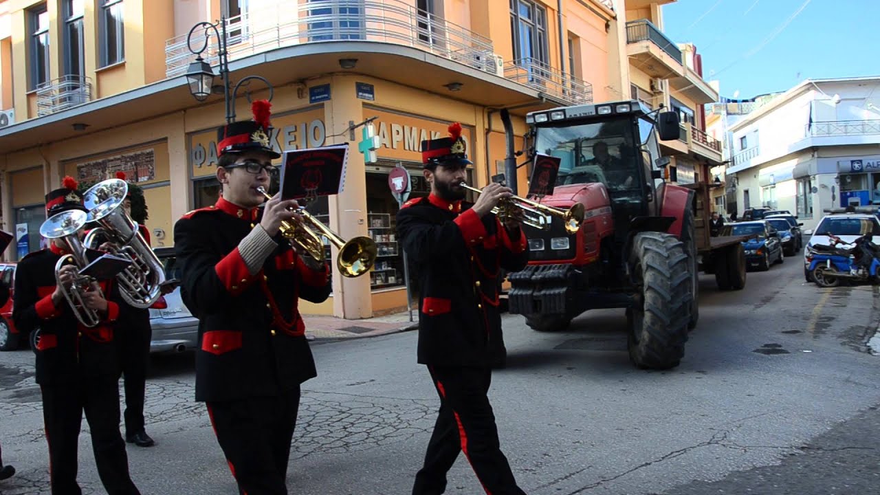 πρωτοχρονιατικα καλαντα φιλαρμονικη λεχαινων - YouTube