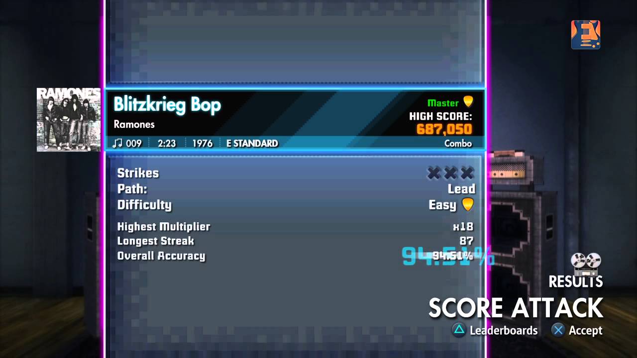 Rocksmith blitzkrieg bop on easy. - YouTube