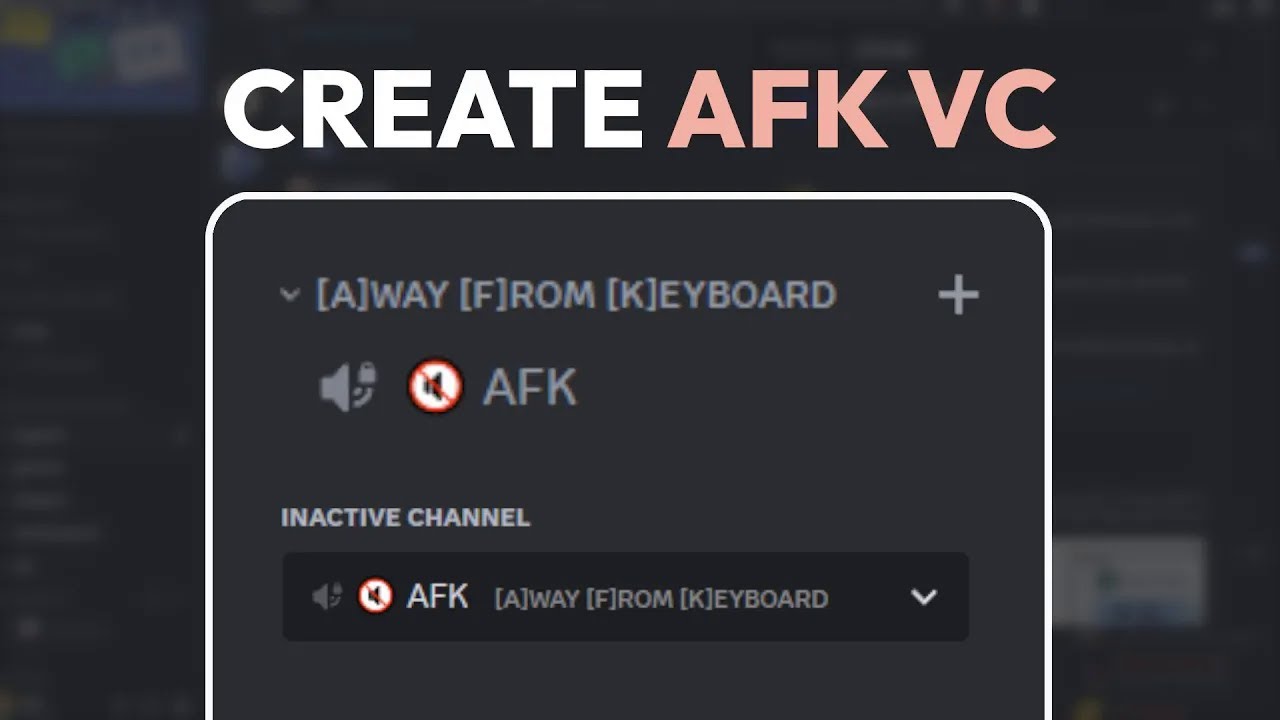 How To Make AFK Voice Channel in Your Discord Server 2025 - YouTube