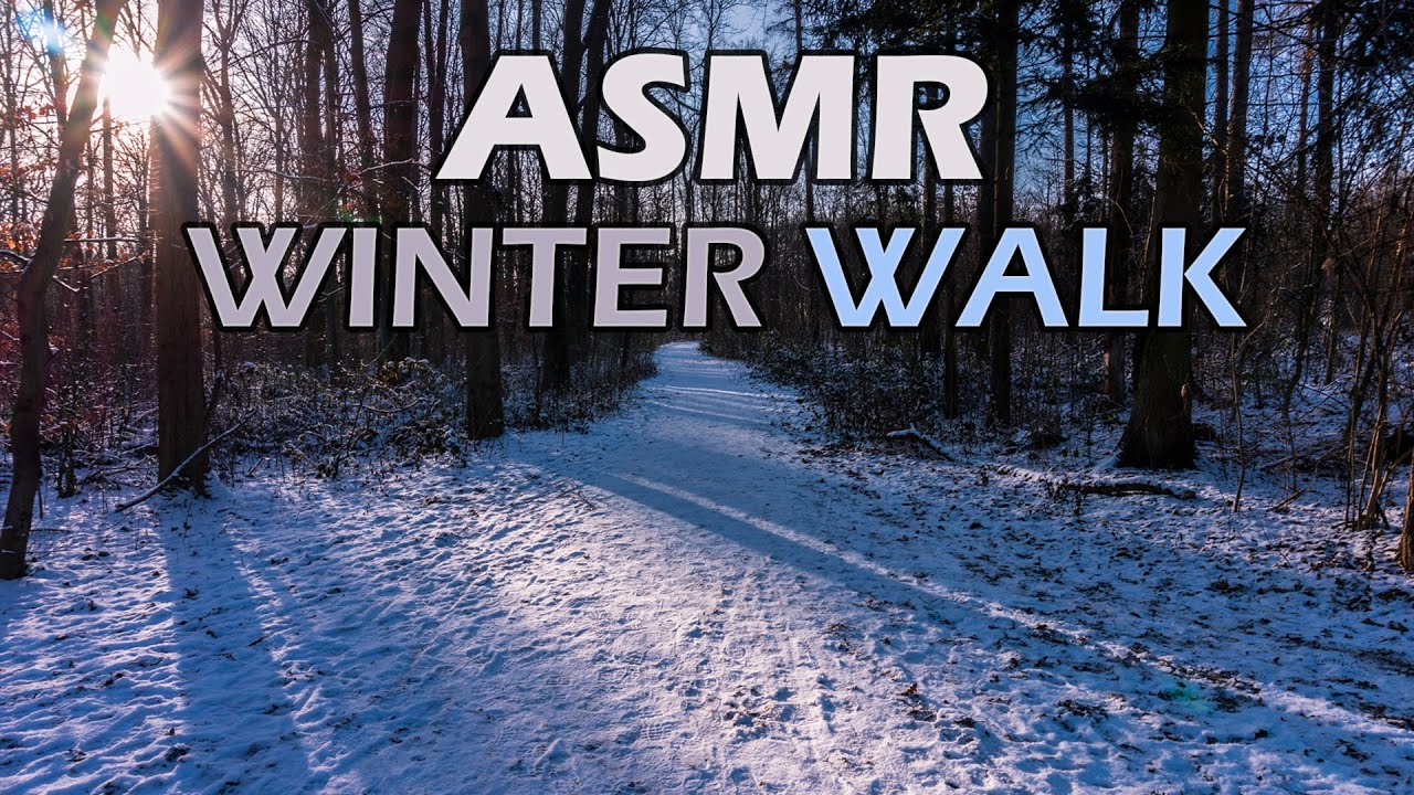 ASMR | Winter Walk | First Snow | Crunching Sounds (NO TALKING) - YouTube