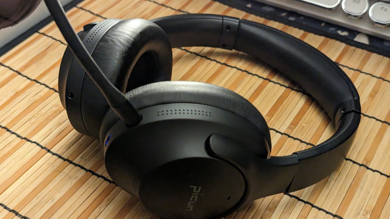 Picun UW-05AH gaming ANC Wireless Headphones - YouTube