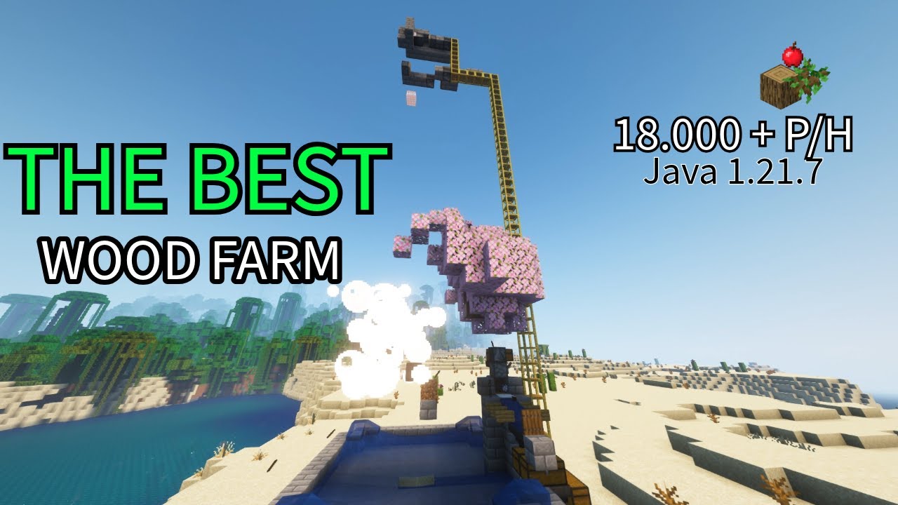 BEST AUTOMATIC WOOD FARM | Minecraft Tutorial | 1.21.7 Java - YouTube