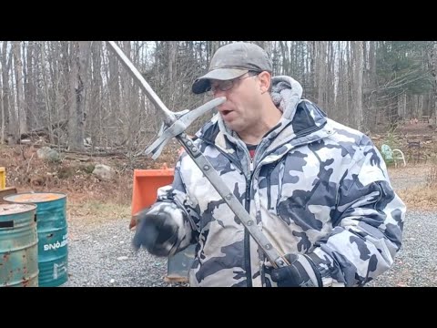 Bec de Corbin ... Forged Crow's Beak Poleaxe - YouTube