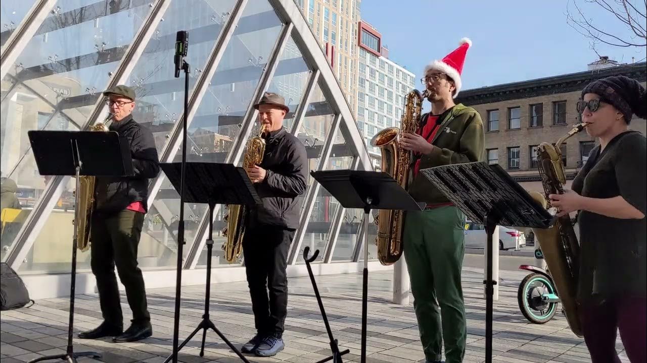 Dreidel Song - A Four Bari Sax Christmas - YouTube