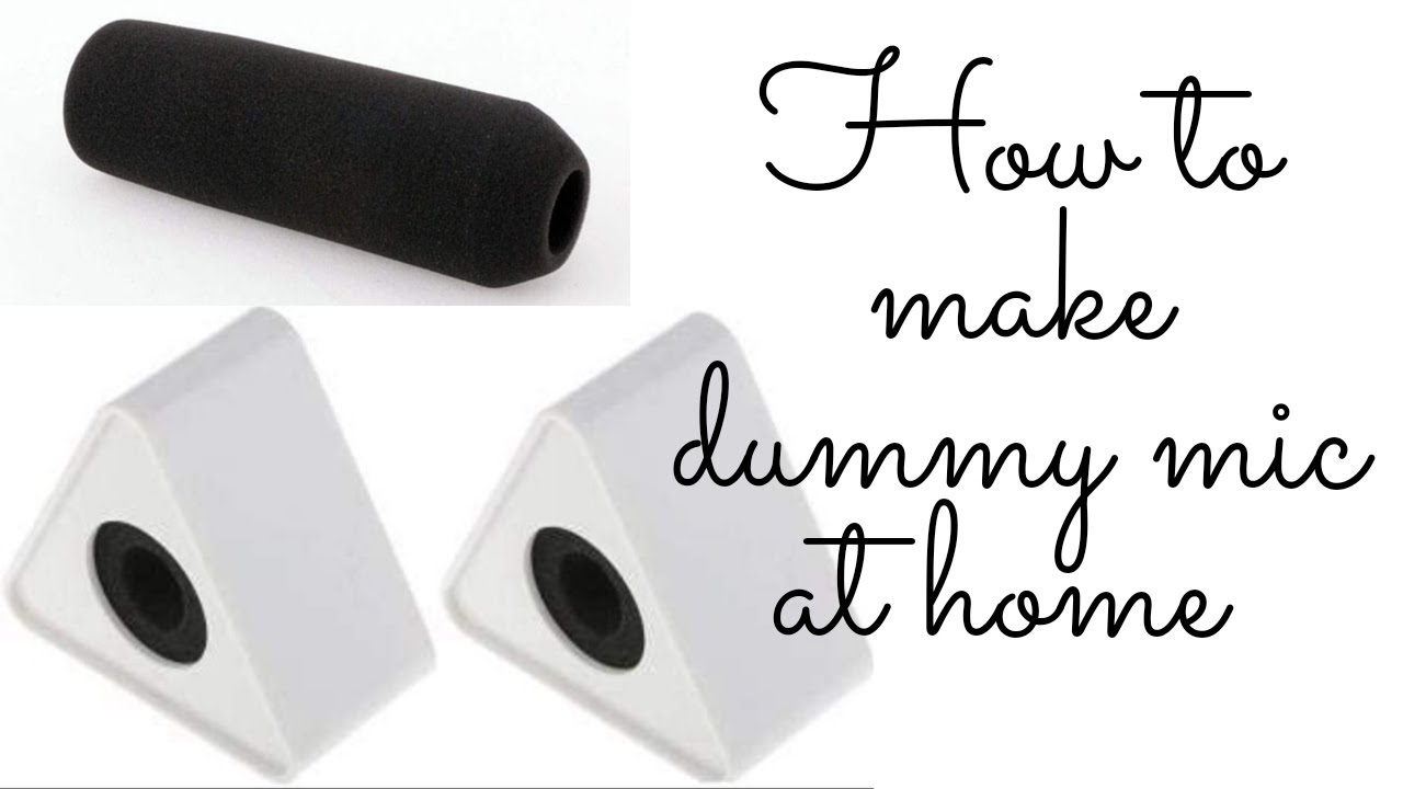 How to make dummy mic for interview | Dummy mic kaise banaye | Dummy ...