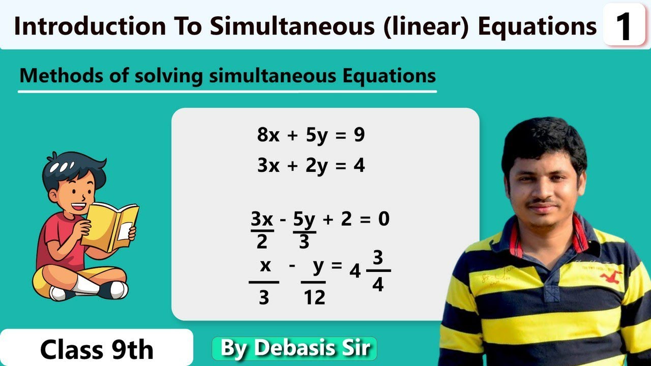 Simultaneous Equation (Solving of linear equations using two variables ...