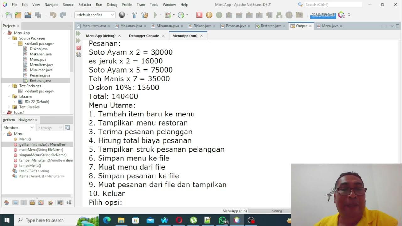 Tugas 3 ,Pemrograman berbasis desktop , inheritance , encapsulation, abstract class - YouTube