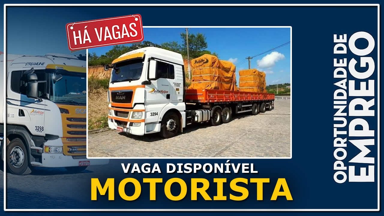 Transportadora Della Volpe abre vagas para Motorista - YouTube