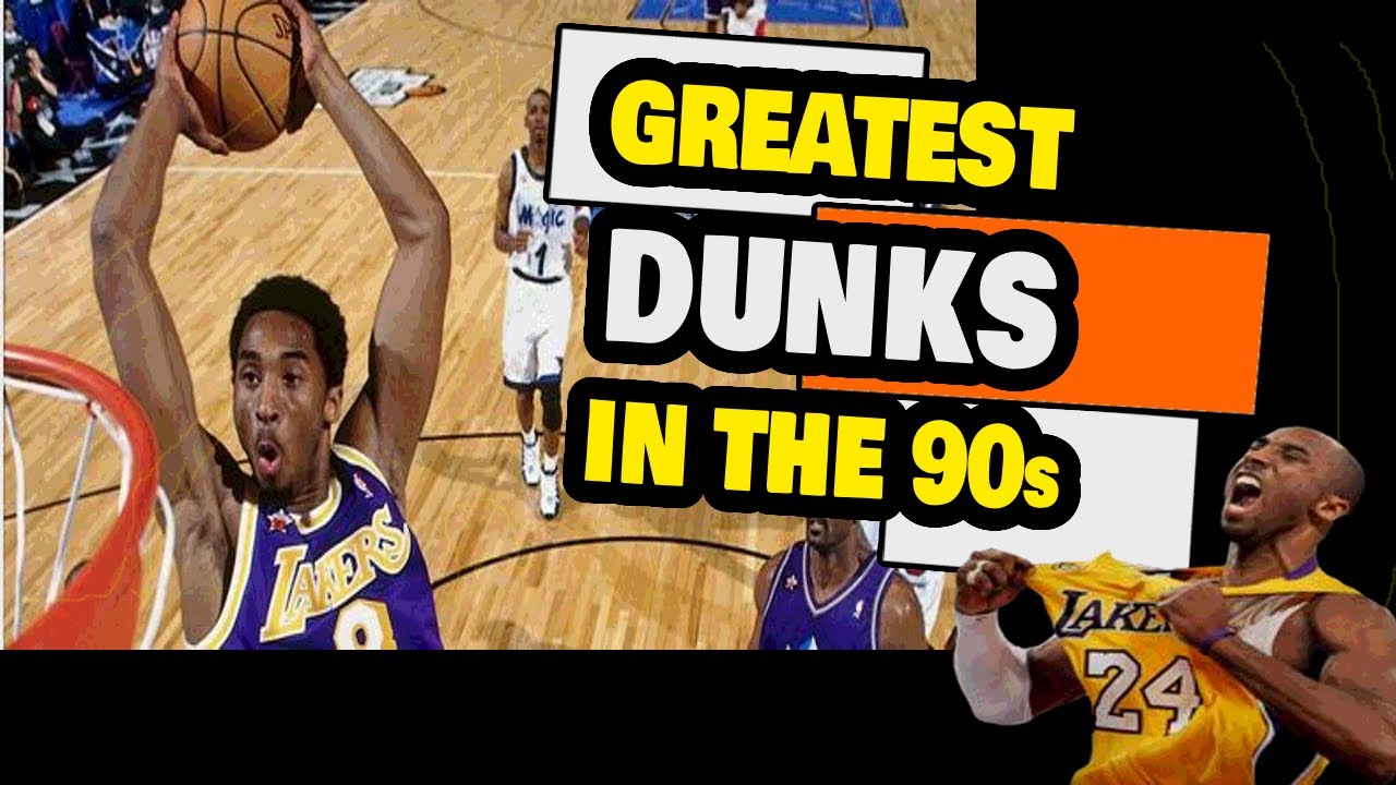 The GREATEST DUNKS Of the 90s Part 1 | Kobe Bryant | John Starks ...