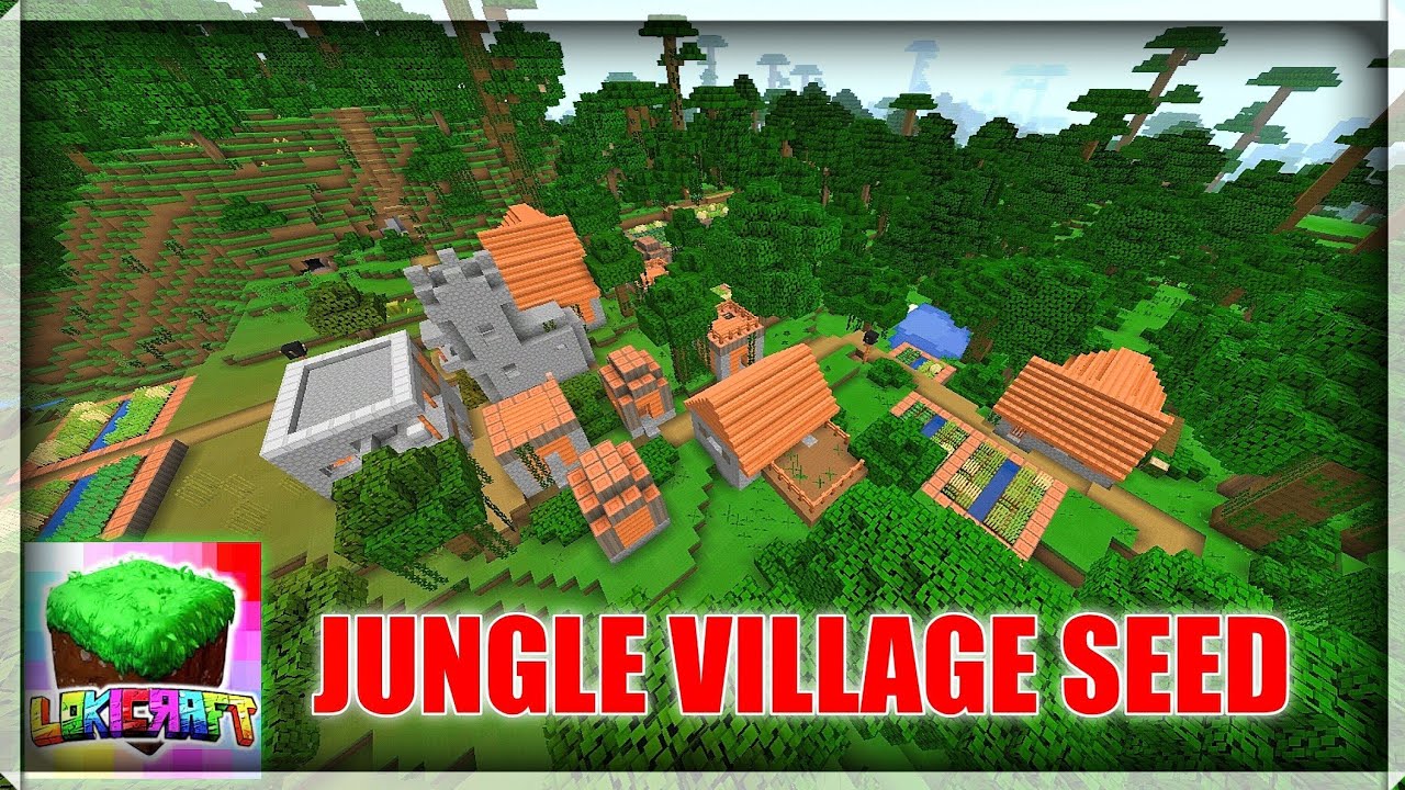 Best Jungle Village Seed In Lokicraft. ||Jungle Village At Spawn seed ...