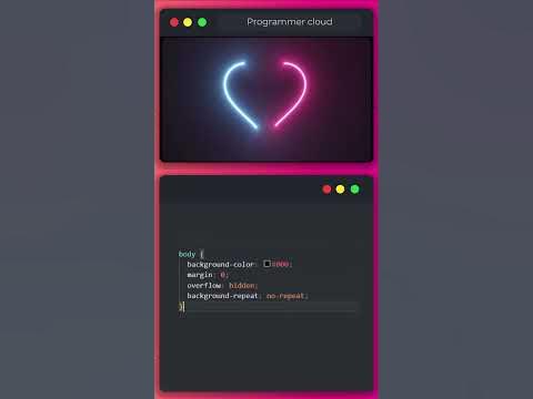 💖 Glowing Neon Heart Animation with HTML CSS JS - YouTube