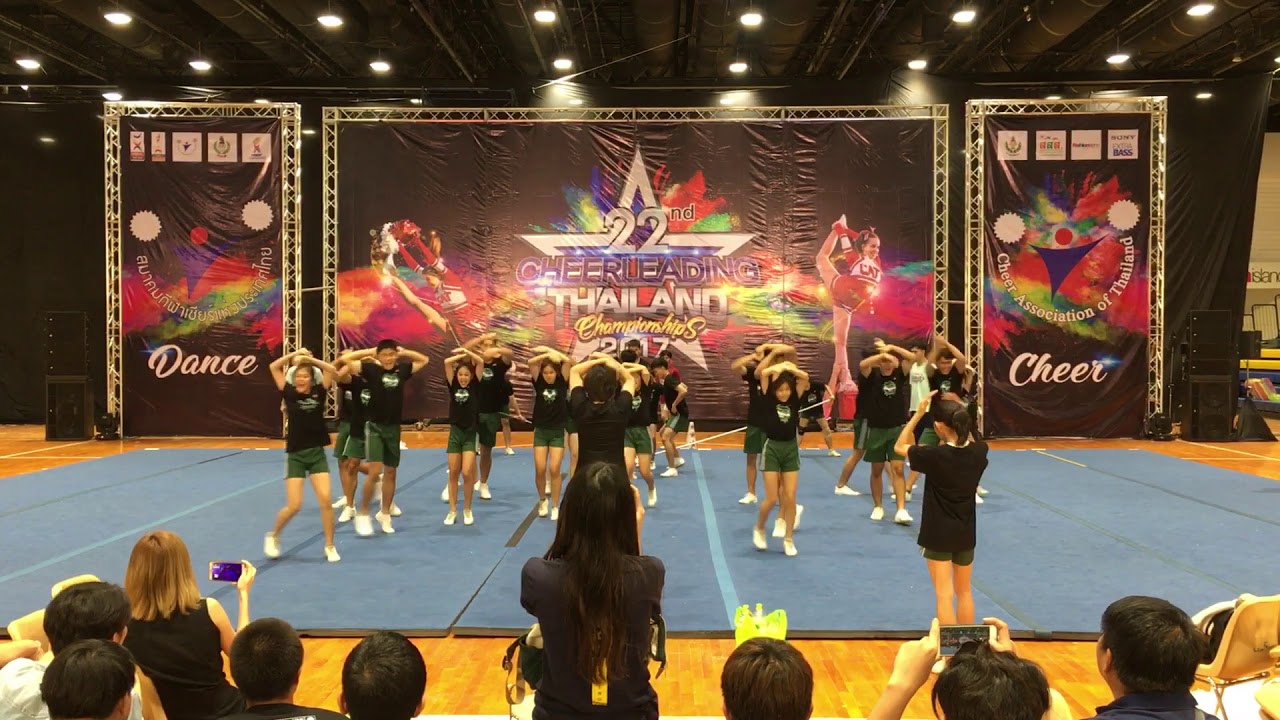 BEN blocking @ 22nd. cheerleading thailand championships 2017 - YouTube