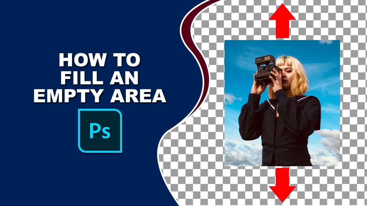 How to fill an empty area in Photoshop - YouTube