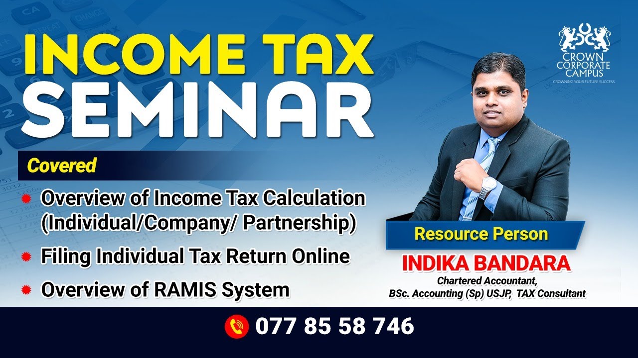Income Tax Seminar - Just Checkout More Info Below Description 👇 - YouTube