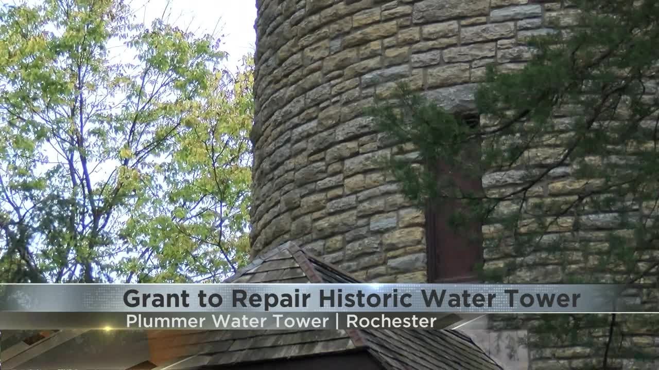 Historic Plummer Water Tower receives federal restoration grant - YouTube