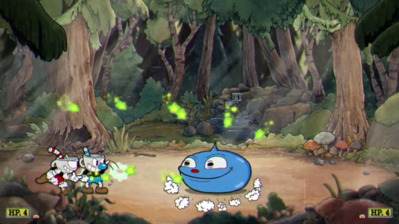 Cuphead Goopy Le Grande Boss Fight (2 Players) - YouTube