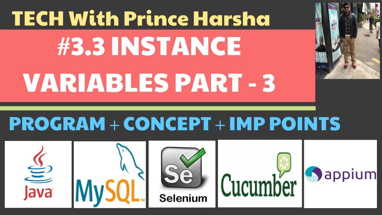 3.3 what are instance variables - part 3 - types of variables -syntax ...