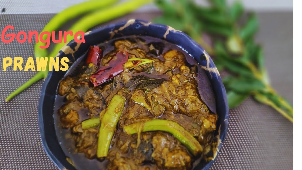Gongura Prawns | Tasty gongura prawns | prawns receipe - YouTube