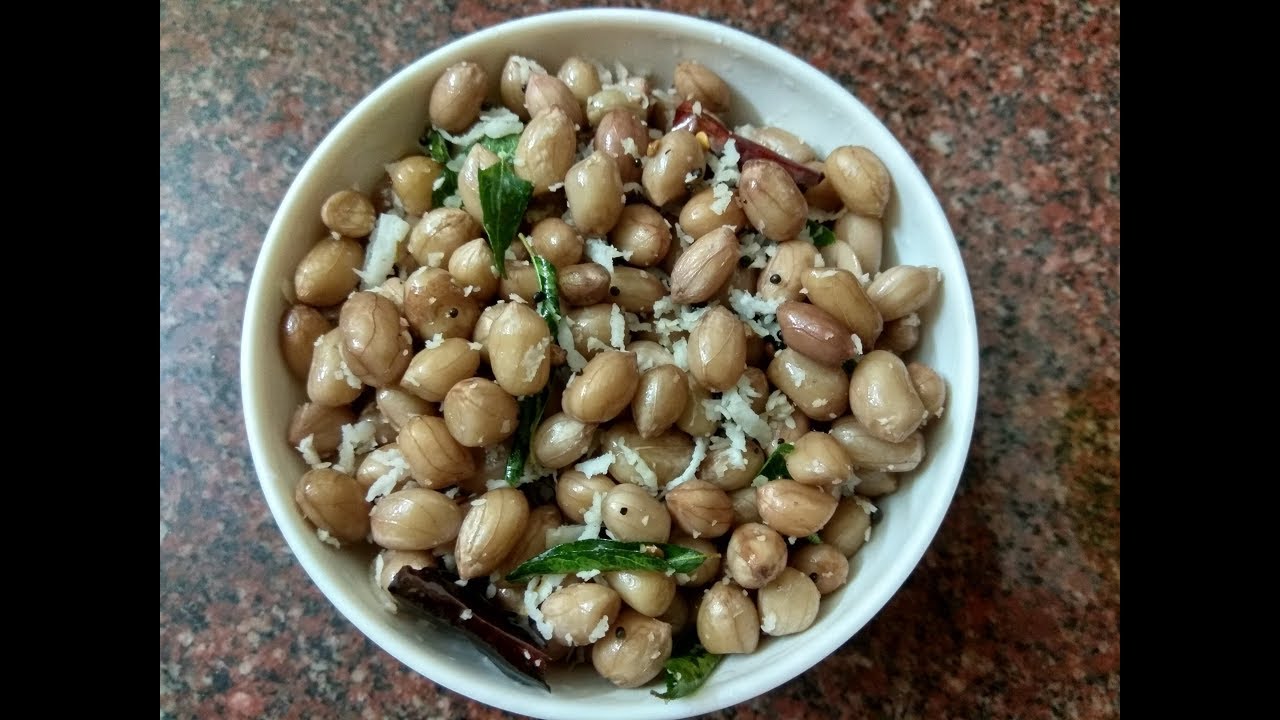 PEANUT SUNDAL/Verkadalai sundal recipe/Beach sundal recipe/Groundnut ...
