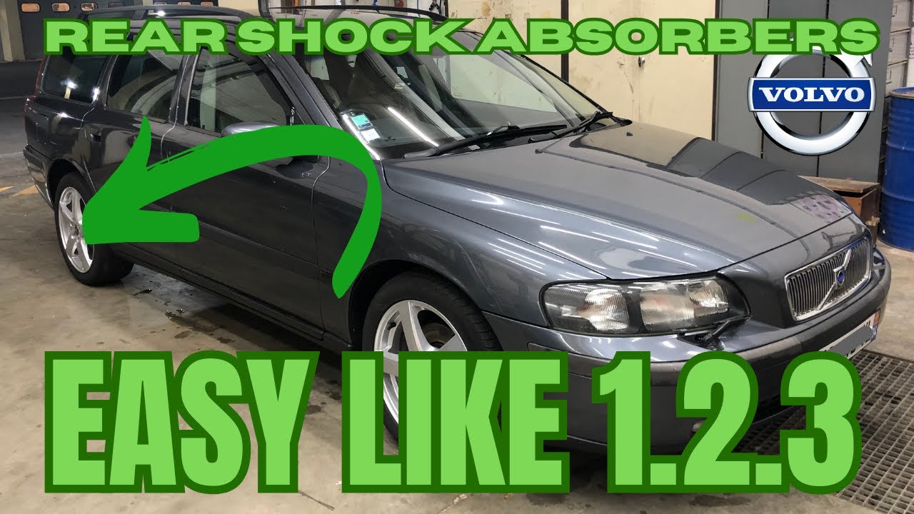 REAR SHOCK ABSORBERS VOLVO V70 2000 to 2007 P2 PLATFORM. HOW TO REPLACE ...