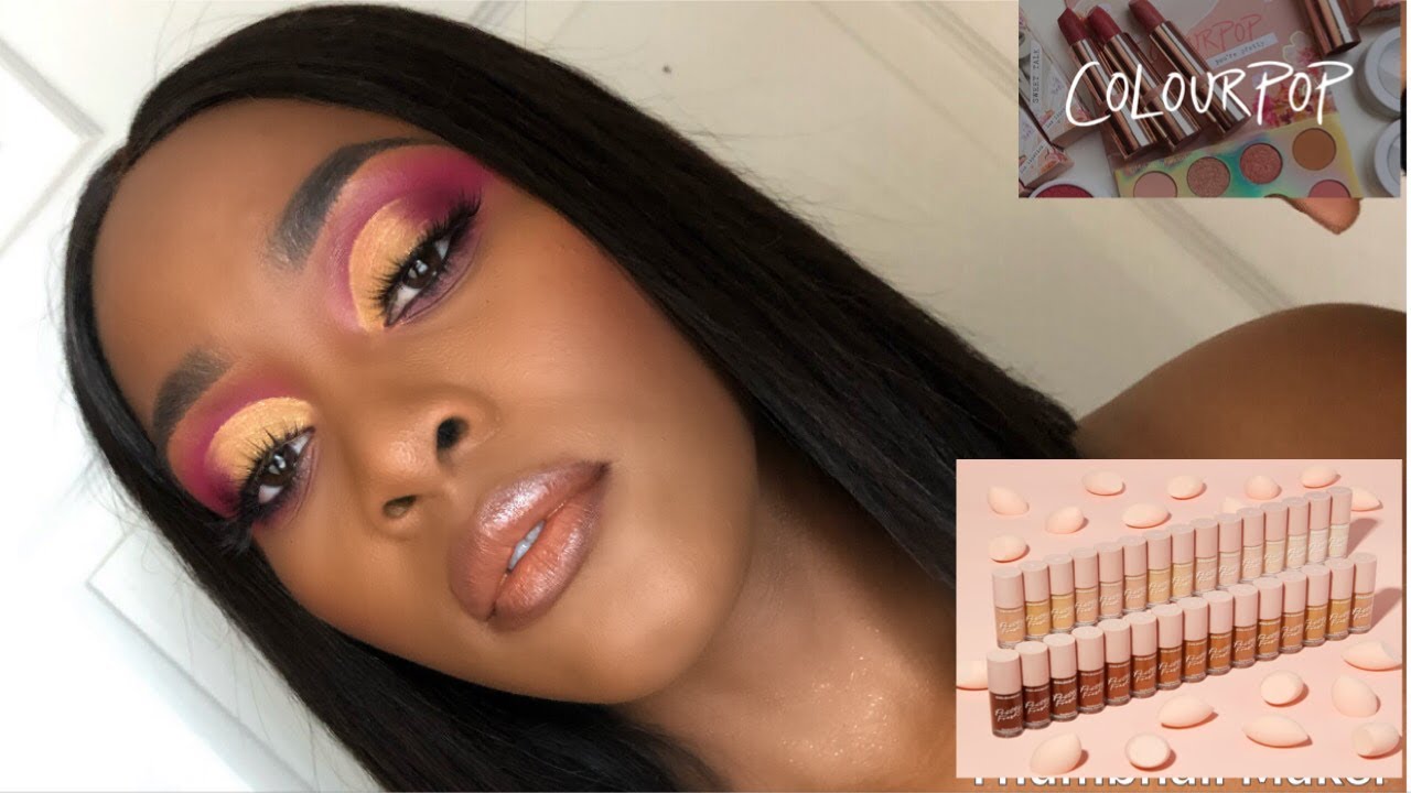 NEW COLOURPOP PRETTY FRESH CONCEALER/ FULL FACE COLOURPOP MAKEUP - YouTube