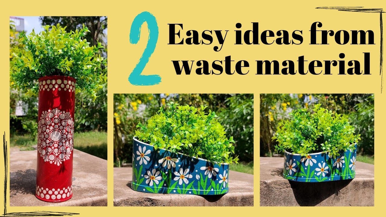2Easy Ideas from Waste Material | Best out of Waste - YouTube