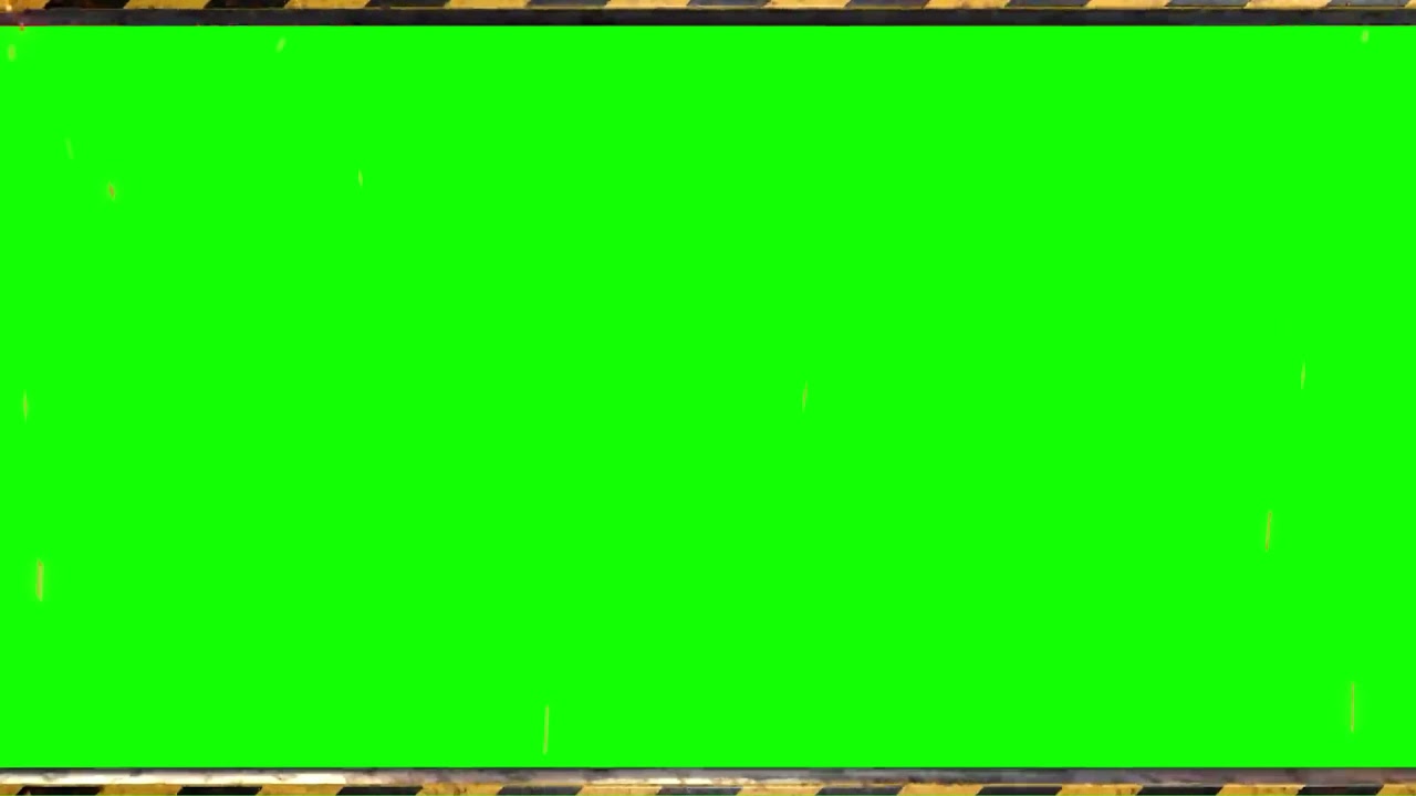 HD CONSTRUCTION BORDER OVERLAY/ GREEN SCREEN/ USE CHROMA KEY/ FOR ...