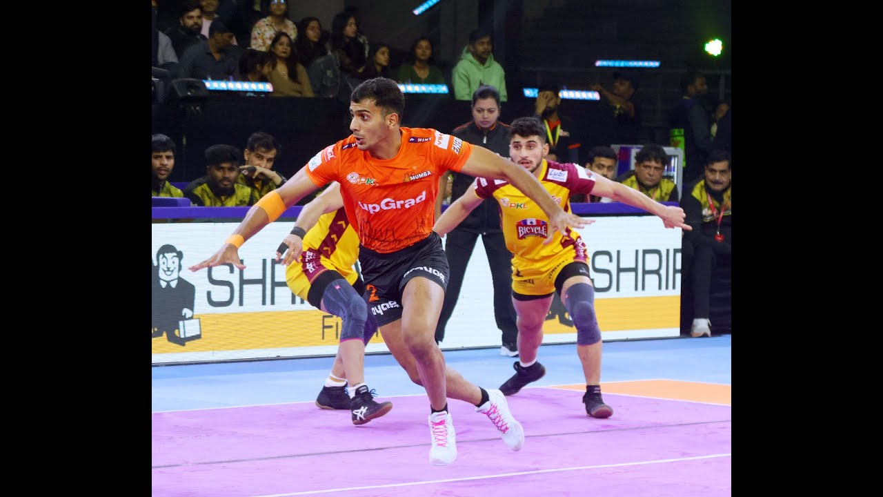 तेलुगू टाइटंस SUPER TACKLE Against यू मुंबा | Key Moments MARATHI | Pro ...