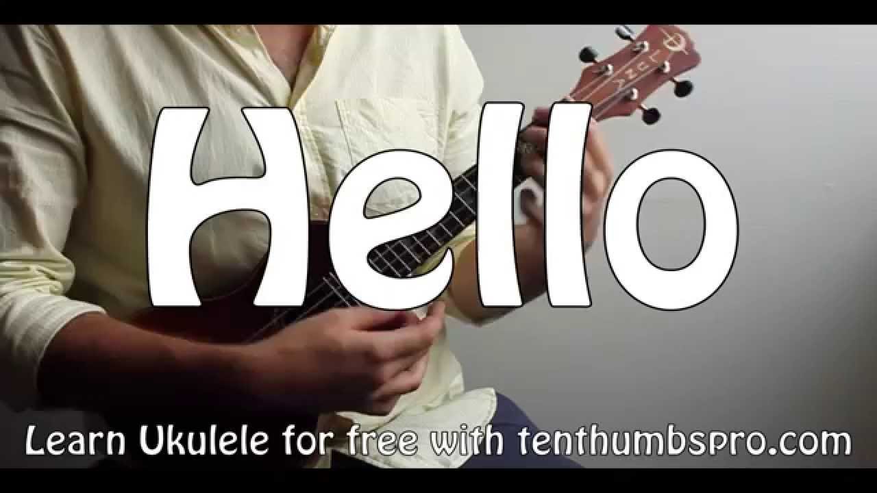 Hello - Adele - Ukulele Tutorial - Easy and Studio Versions - YouTube