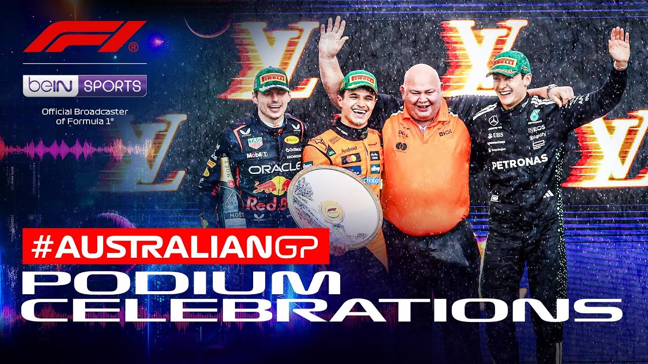 Podium Celebrations | Formula 1 Australian Grand Prix 2025 - YouTube