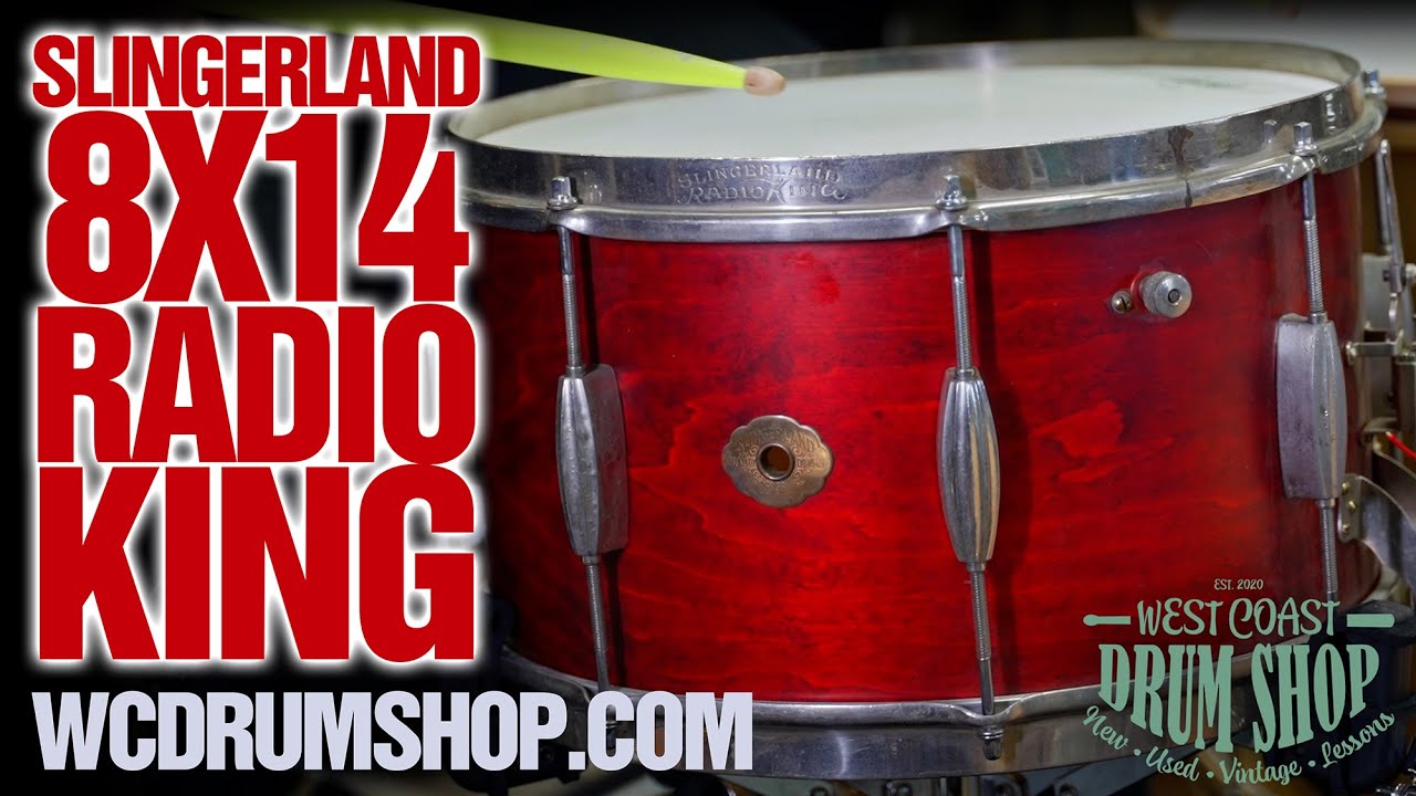 1930s Slingerland 8x14" Radio King Snare Drum - YouTube